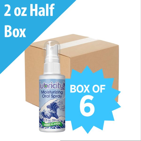 Lubricity Xtra Moisturizing Oral Spray Mint 2 oz box of 6
